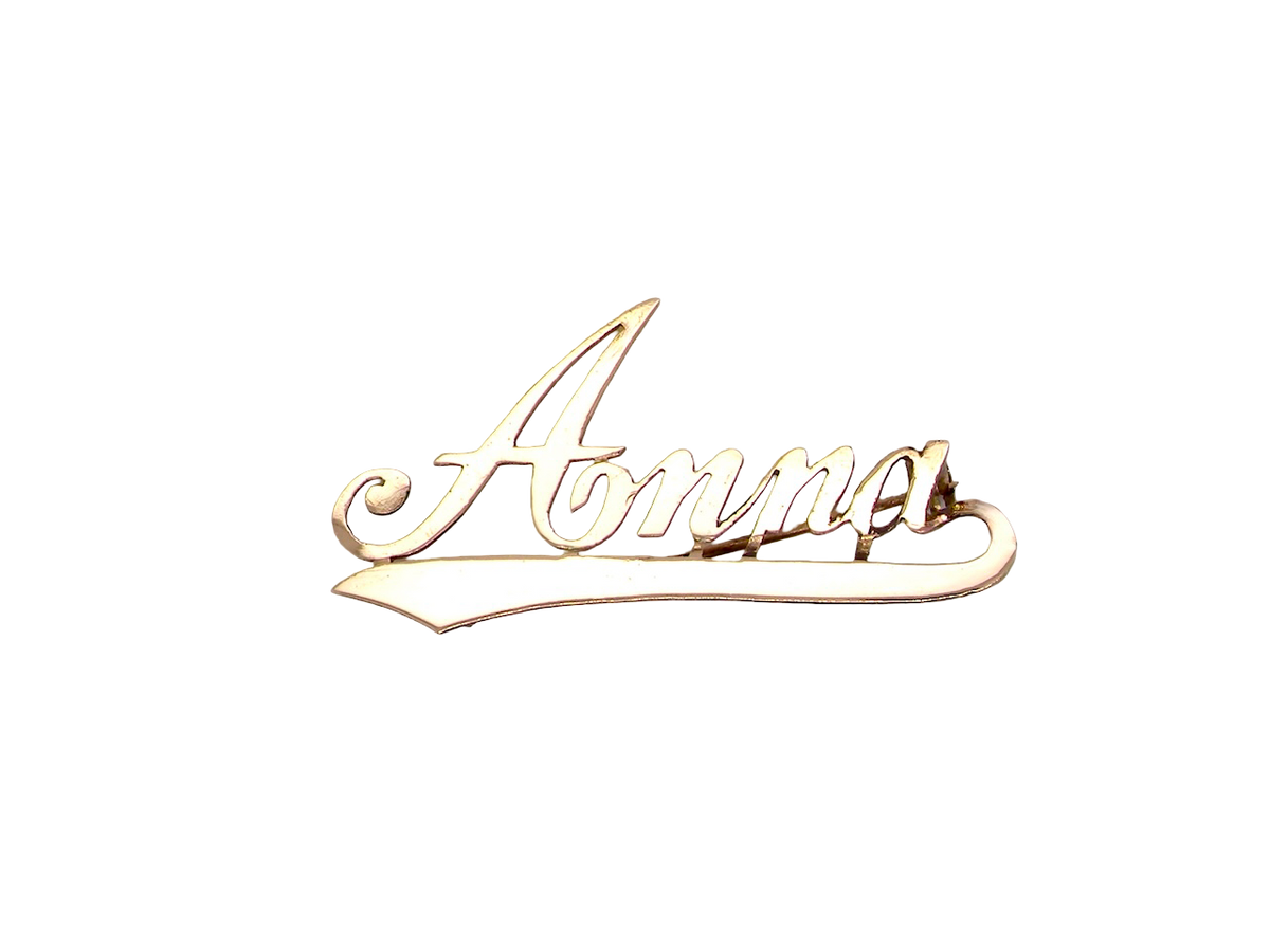 A name brooch- ANNA SOLD – Vintage Tom