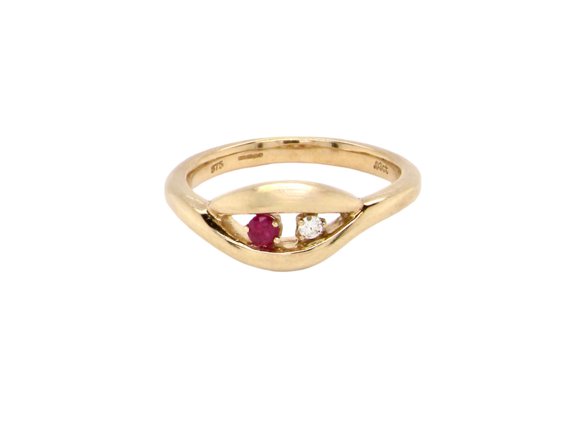 A two stone Ruby and Diamond Ring – Vintage Tom