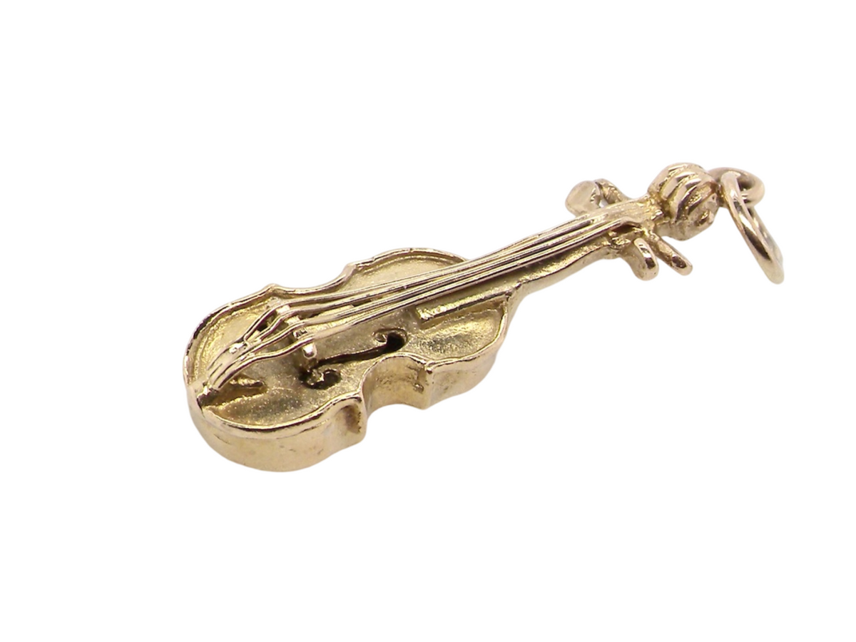 A 9 carat gold Violin charm – Vintage Tom Antique Jewellery